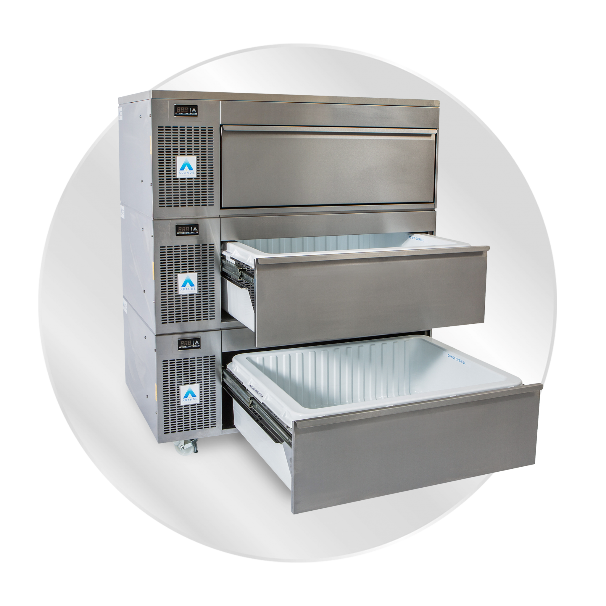 UNDER-COUNTER - ONE DRAWER - SIDE ENGINE - VCS1 SERIES | Adande UK